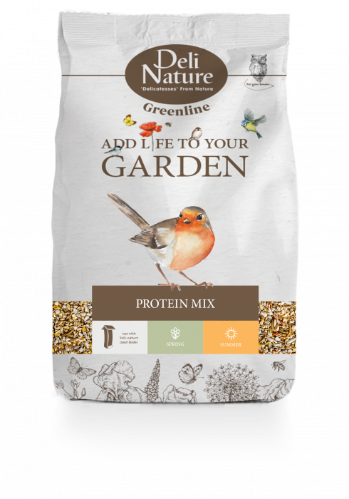 Wildvogelfutter Greenline Protein Mix von Deli Nature – Allesfürihrtier